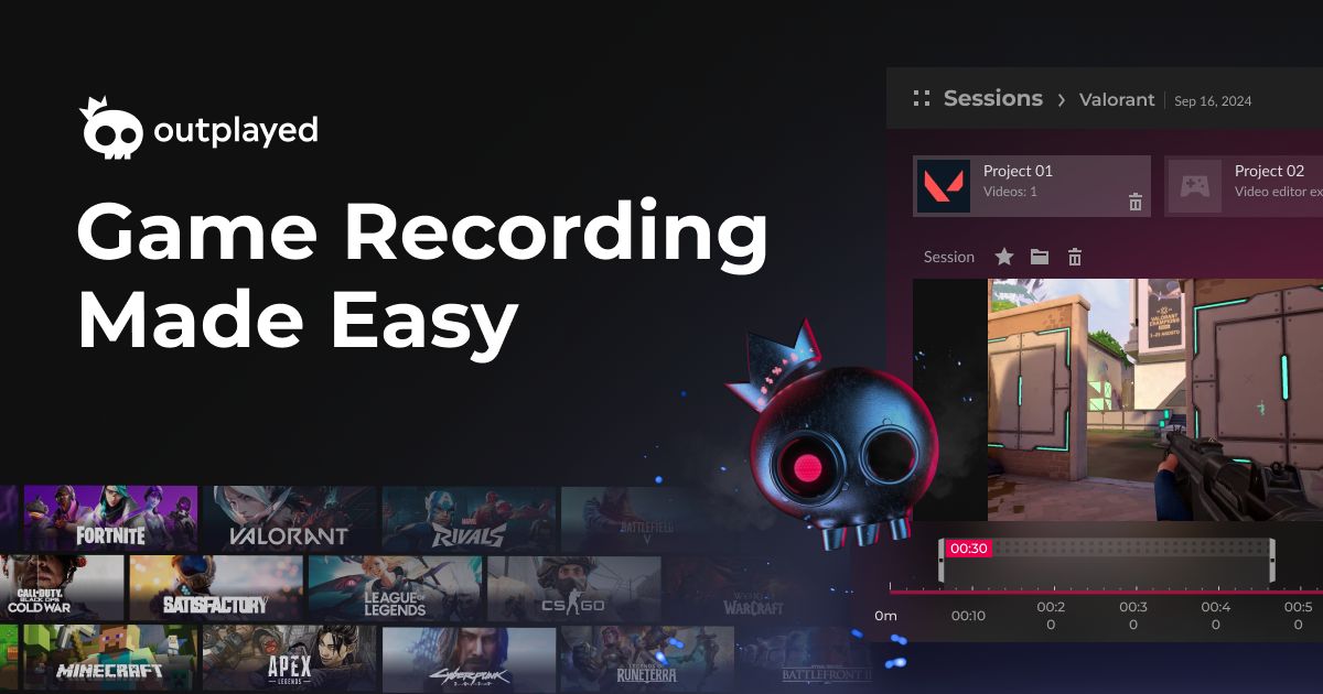Outplayed on Overwolf – Automatic Game Recording & Highlights, EZ Edit ...